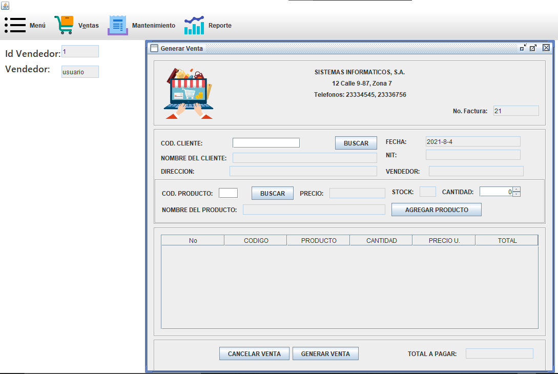 GitHub - kefer01/sistemaDeVentas-KevinOliva: Sistema de Ventas realizado como proyecto final del ...