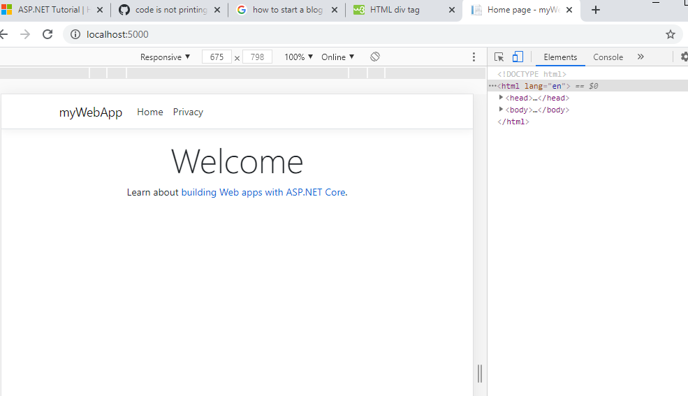code is not printing changes · Issue #5706 · dotnet/core · GitHub