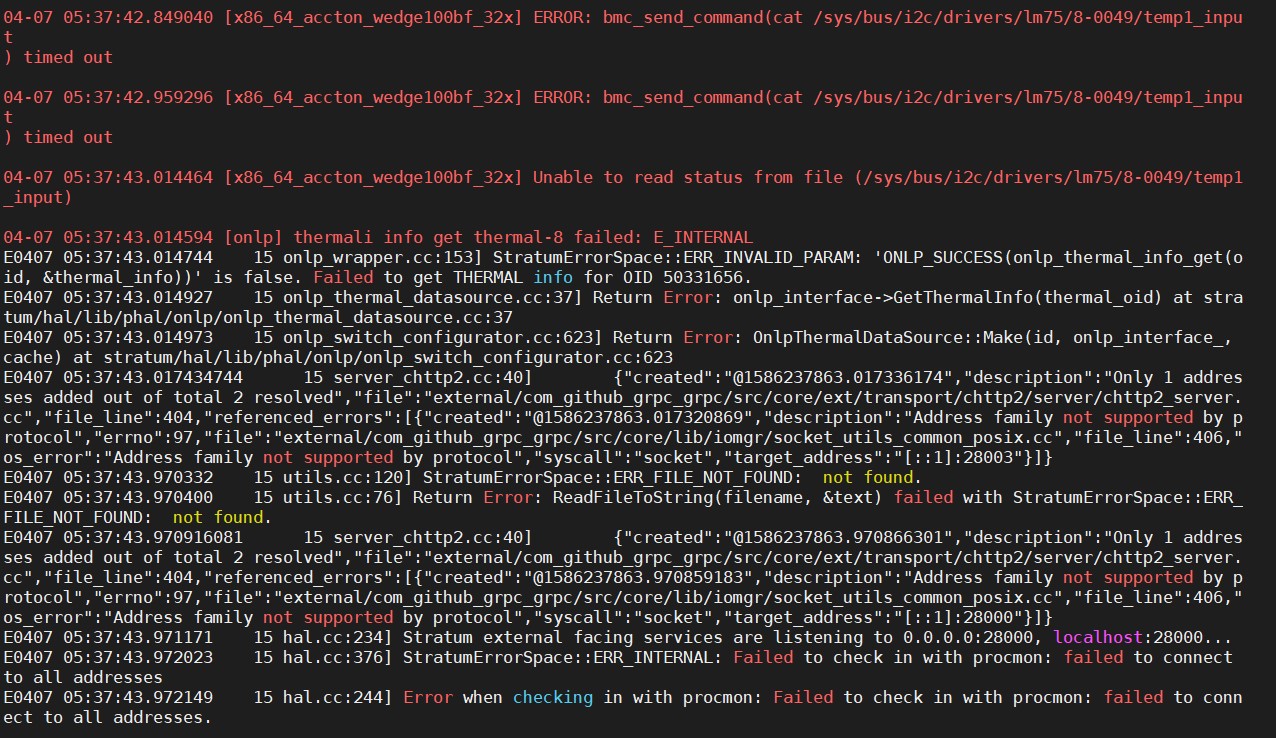 On Tofino wedge100B 32x switch, ports can be ready/enabled but not change to 'up' status · Issue ...