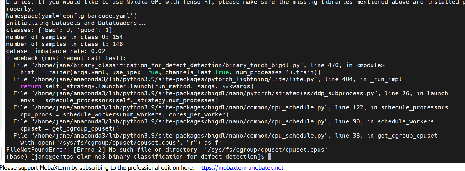 bigdl-nano training error · Issue #6830 · intel/ipex-llm · GitHub