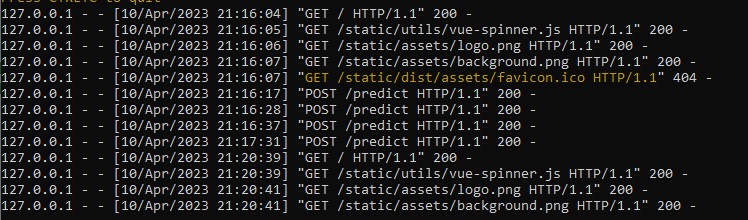 I deployed the model locally with app.py. But it only answered 'There is something wrong, Please ...