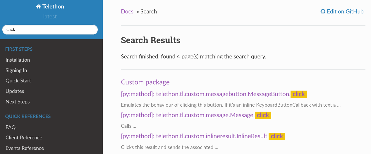 This is not a bug. but if you want to click a button you can use this simple code (i searched it ...