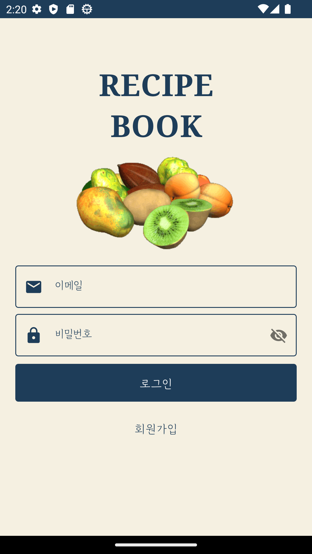 GitHub - jeongminji4490/recipe_book: RECIPE BOOK : Android App :)