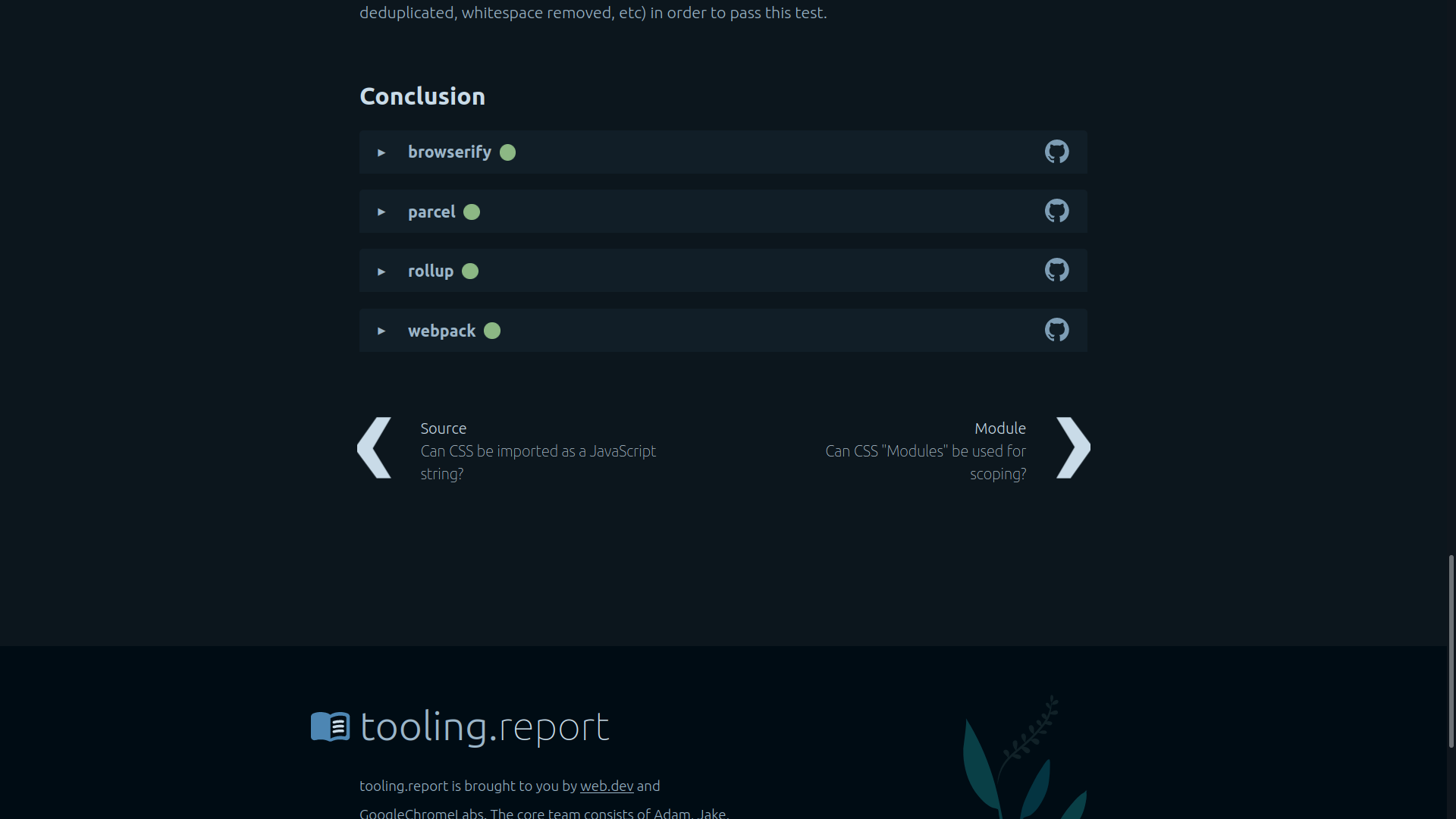 Collection & Detail Pagination · Issue #130 · GoogleChromeLabs/tooling.report · GitHub