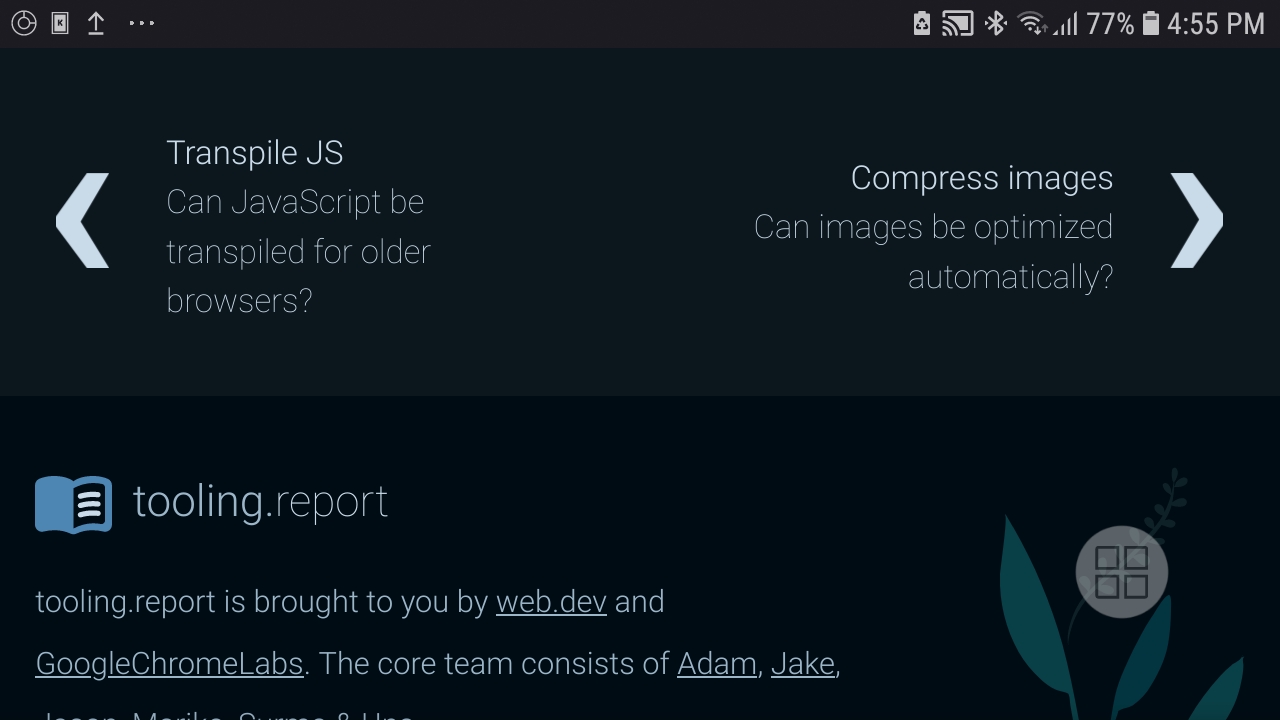 Collection & Detail Pagination · Issue #130 · GoogleChromeLabs/tooling.report · GitHub