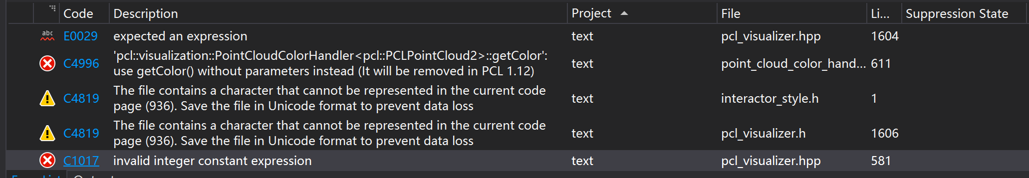 ERROR:#if VTK_RENDERING_BACKEND_OPENGL_VERSION