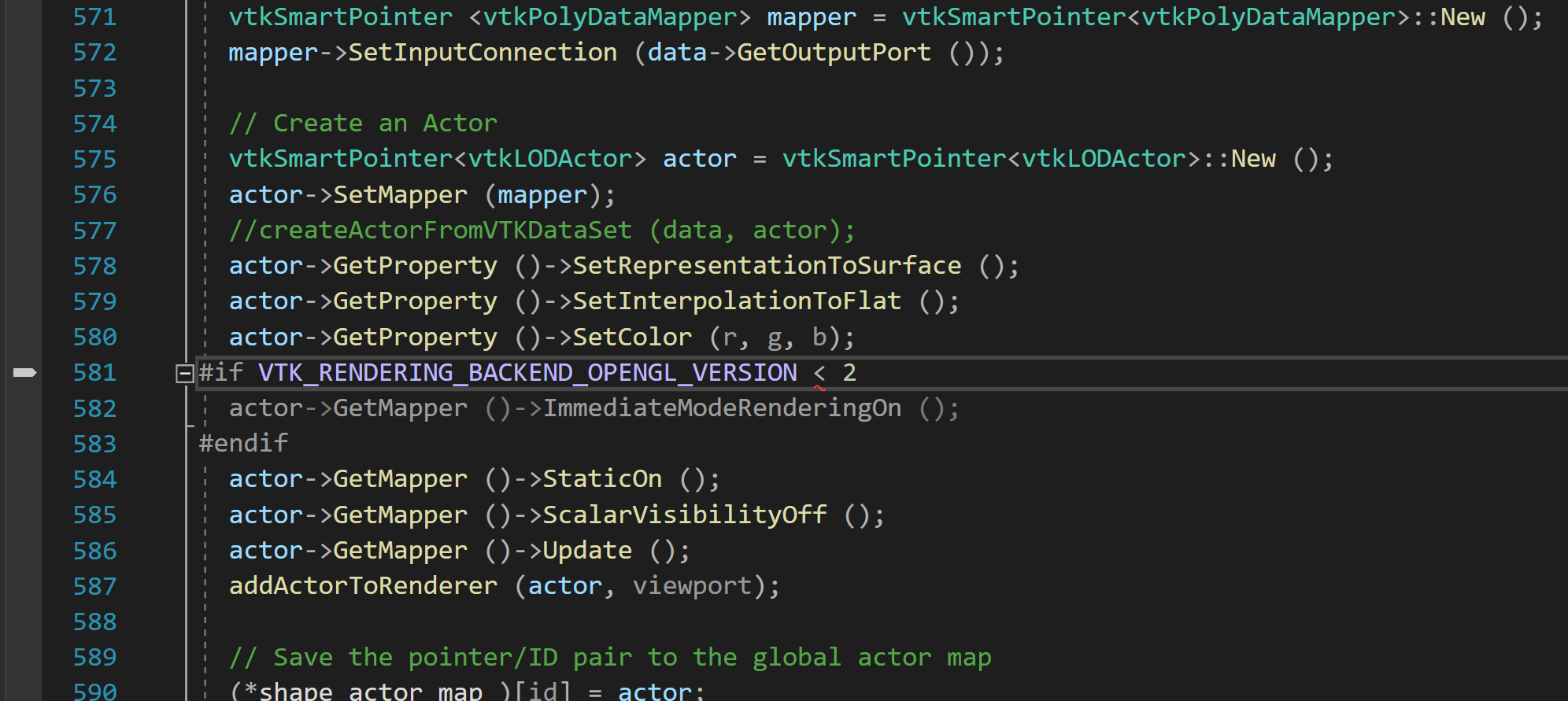 ERROR:#if VTK_RENDERING_BACKEND_OPENGL_VERSION