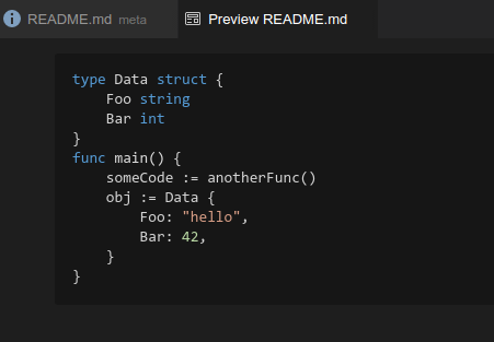Markdown code highlighting not the same in preview · Issue #92267 ...