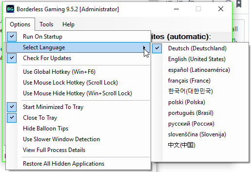 Language mix-up · Issue #386 · Codeusa/Borderless-Gaming · GitHub