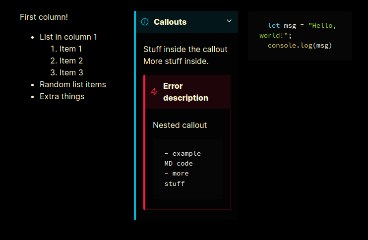 GitHub - tnichols217/obsidian-columns