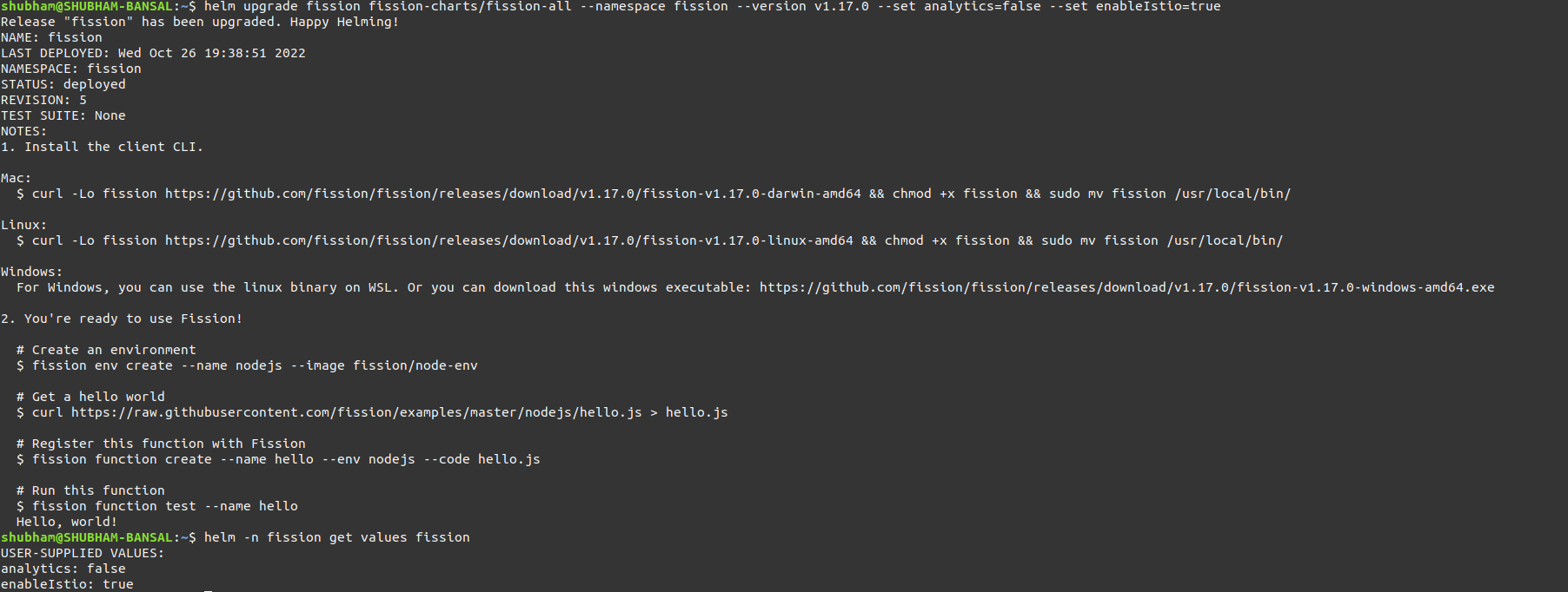 Helm upgrade fails due pre-upgrade-checks · Issue #2582 · fission/fission · GitHub