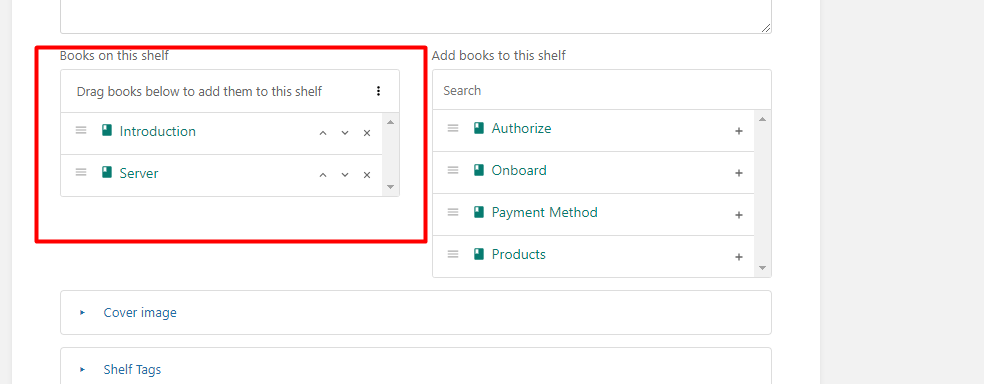 Feature to sort shelves manually bring to good organize documentations · Issue #4382 ...