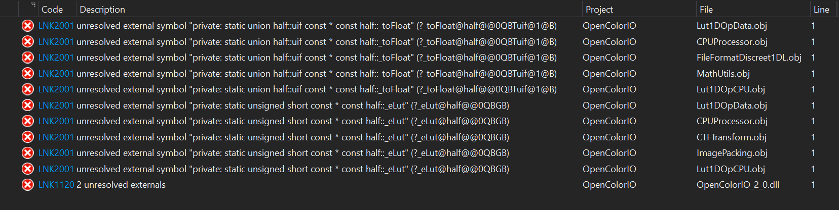 Issue compiling on Windows with OpenEXR 2.3 and 2.4 · Issue #894 · AcademySoftwareFoundation ...