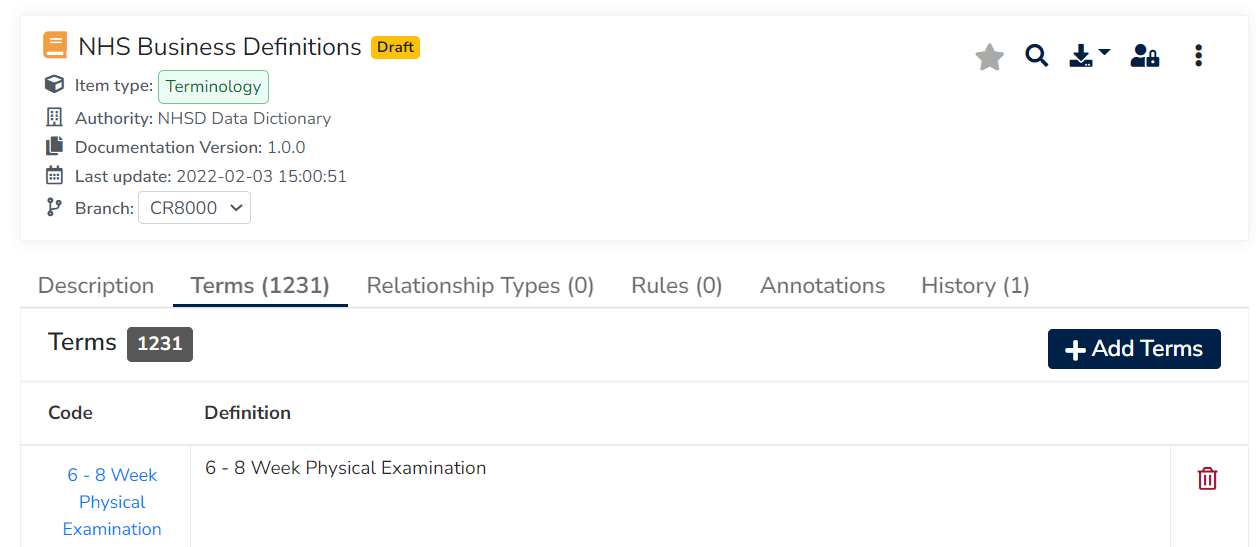 Toggle Search required on all items · Issue #401 · NHSDigital/DataDictionaryPublication · GitHub