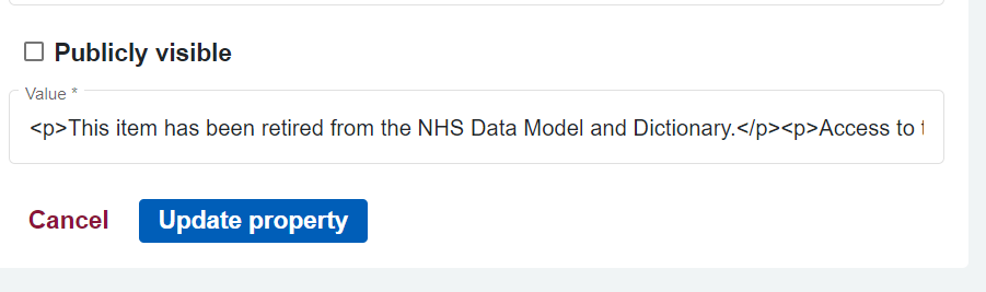 Expand Configuration Text Update Fields · Issue #458 · NHSDigital/DataDictionaryPublication · GitHub