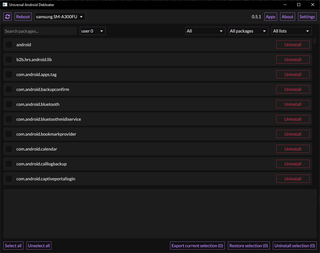 Doesn't work with Samsung A3 2017 SM-A300FU ? · Issue #596 · 0x192/universal-android-debloater ...