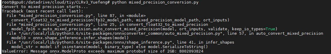 auto_convert_mixed_precision() doesn't support >2GB model · Issue #215 · microsoft/onnxconverter ...