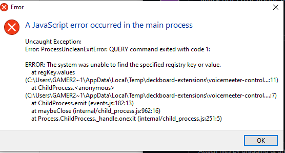 Javascript Error about Voicemeeter · Issue #719 · rivafarabi/deckboard · GitHub