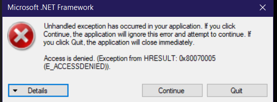 Unhandled exception has occurred in your applicantion · Issue #298 · tjackenpacken/taskbar ...