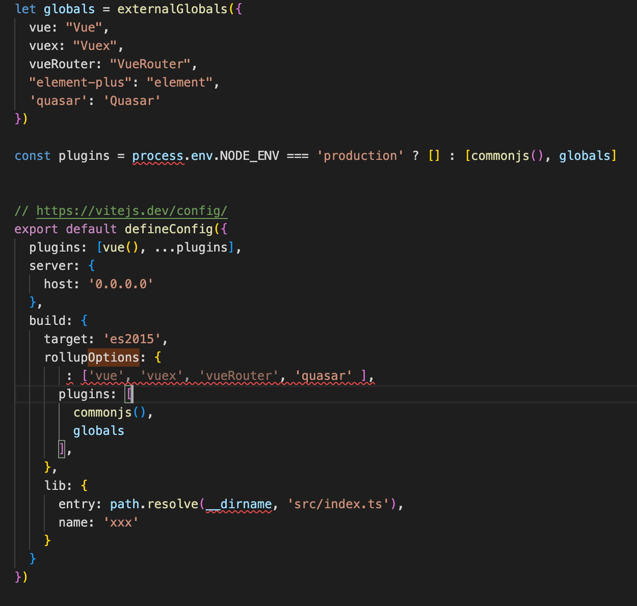How to config quasar.config.js as vite.confg.js · quasarframework quasar · Discussion #14001 ...