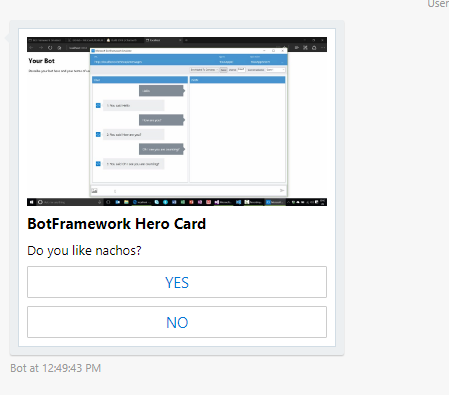 Can not add an Image to herocard, it shows the following exception Object reference not set to ...