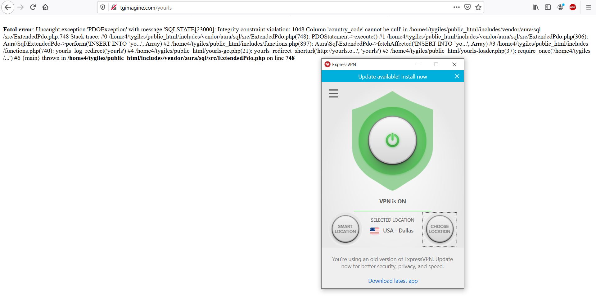 Column 'country_code' cannot be null · Issue #2526 · YOURLS/YOURLS · GitHub