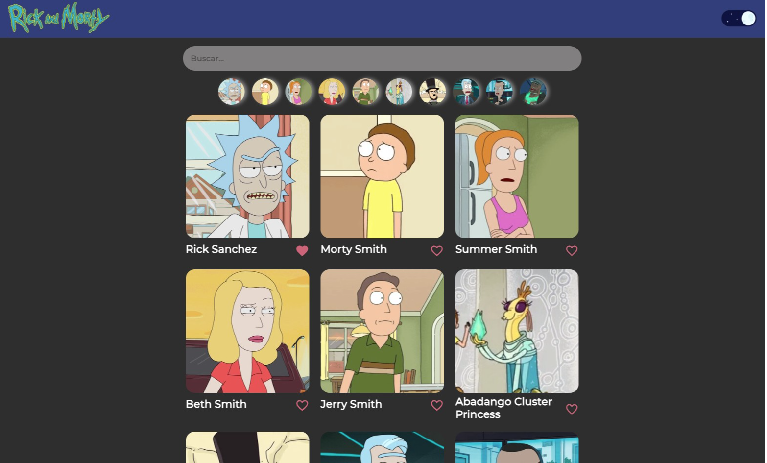 GitHub - hdarioDev/Rick-and-morty-react-app: App usando react js, sass, responsive designe ...