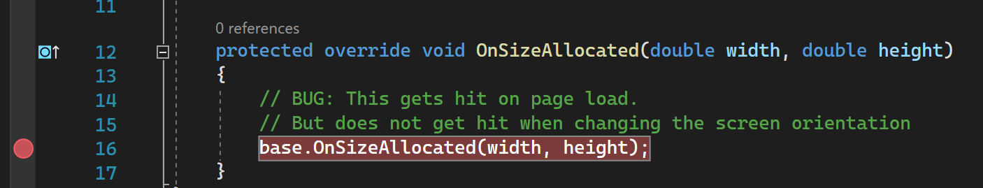 Onsizeallocated Not Being Hit For Ios Maui Apps On Screen Rotation · Issue 9795 · Dotnetmaui 