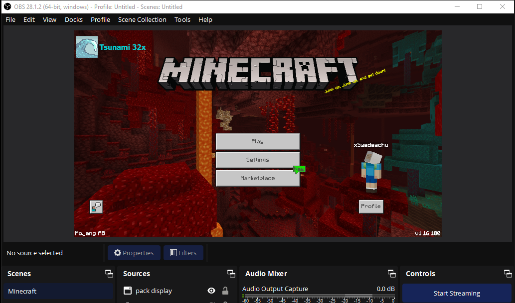 GitHub - Swedeachu/MCPE-OBS-Pack-Display: Displays the equipped texture packs in an over lay for ...