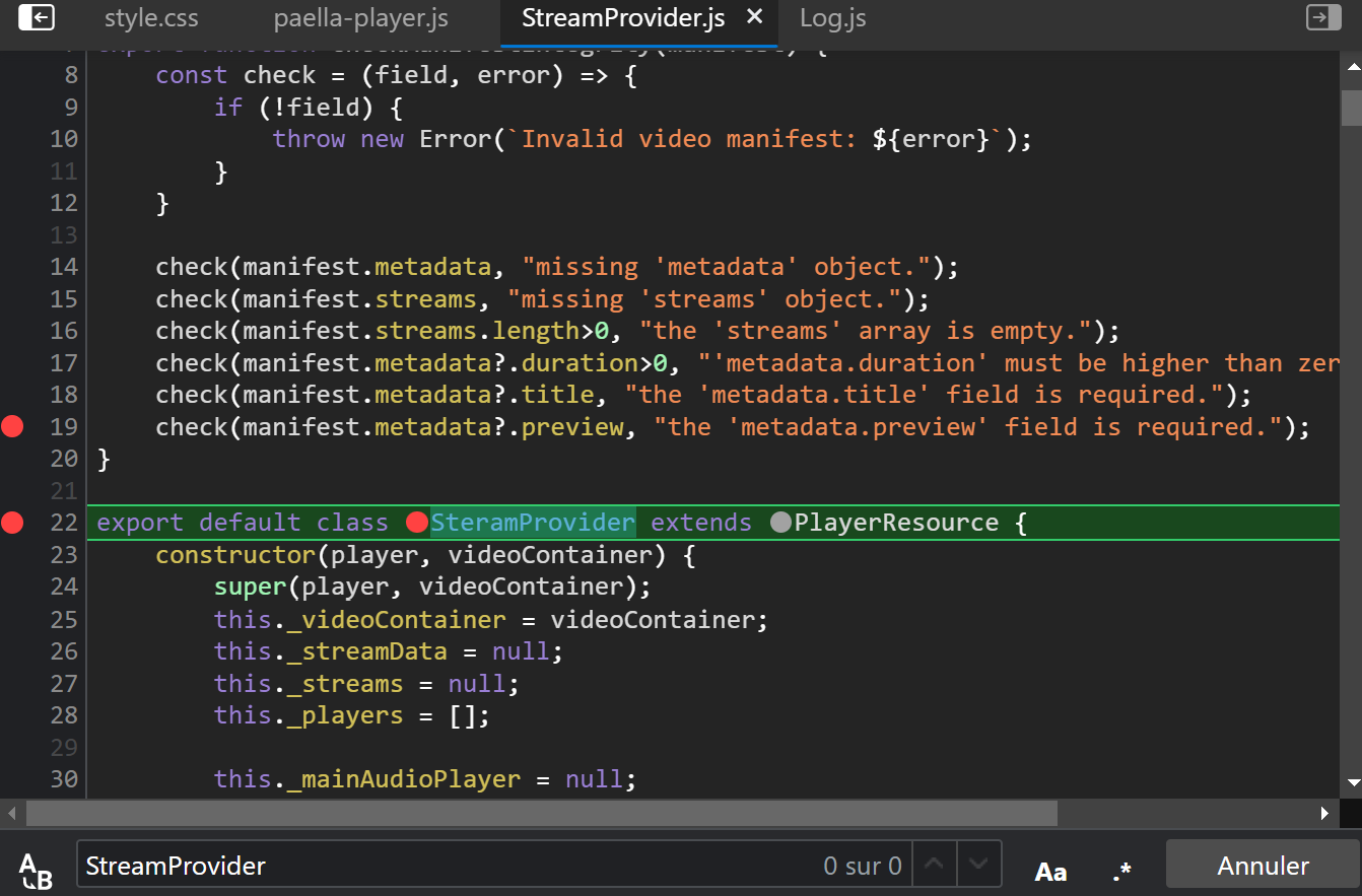 Paella7: Live Player check for preview elements and don't start (also StreamProvider.js error ...