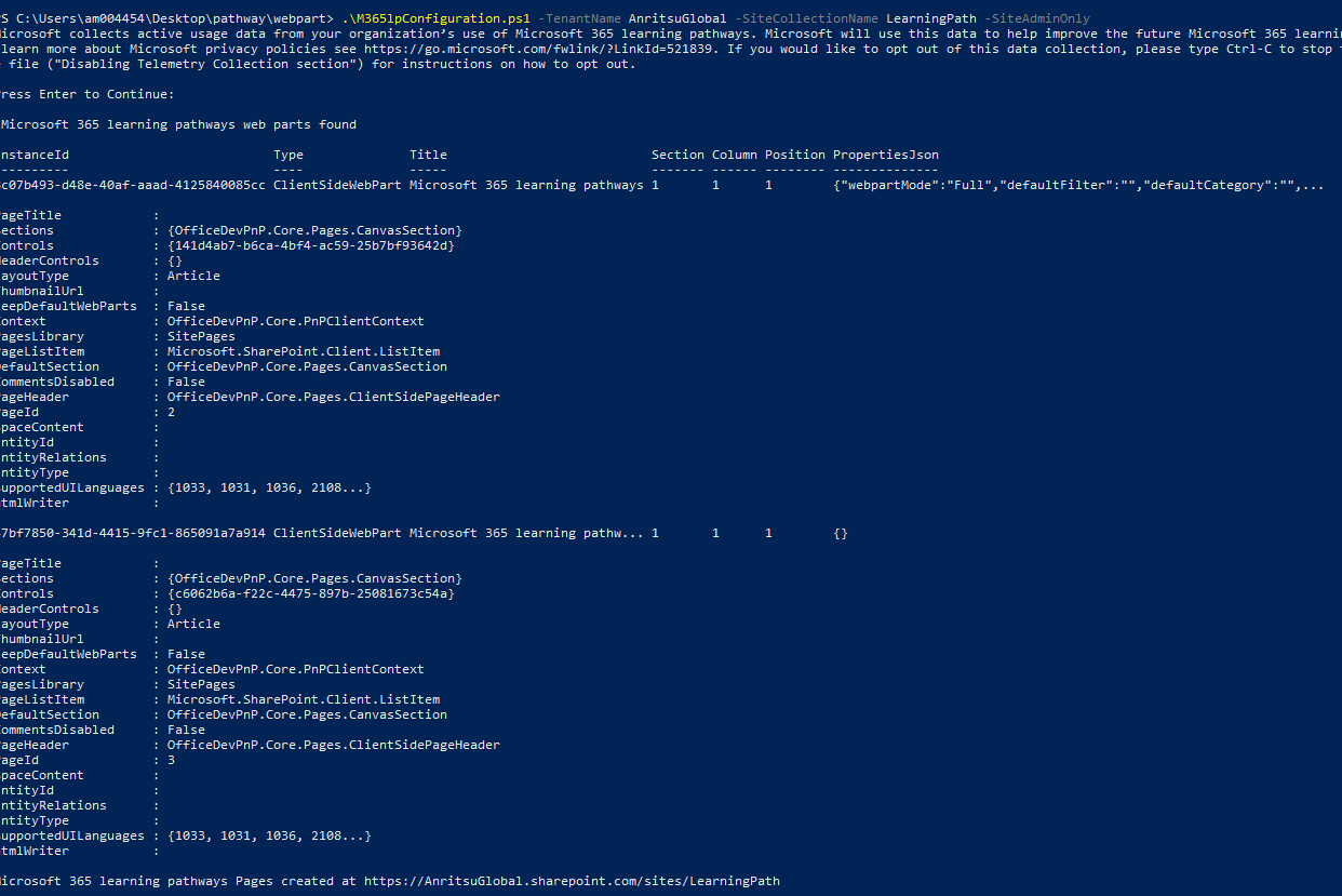 New installation version 4.1.2 - Learning pathway has configuration issue when initialize admin ...