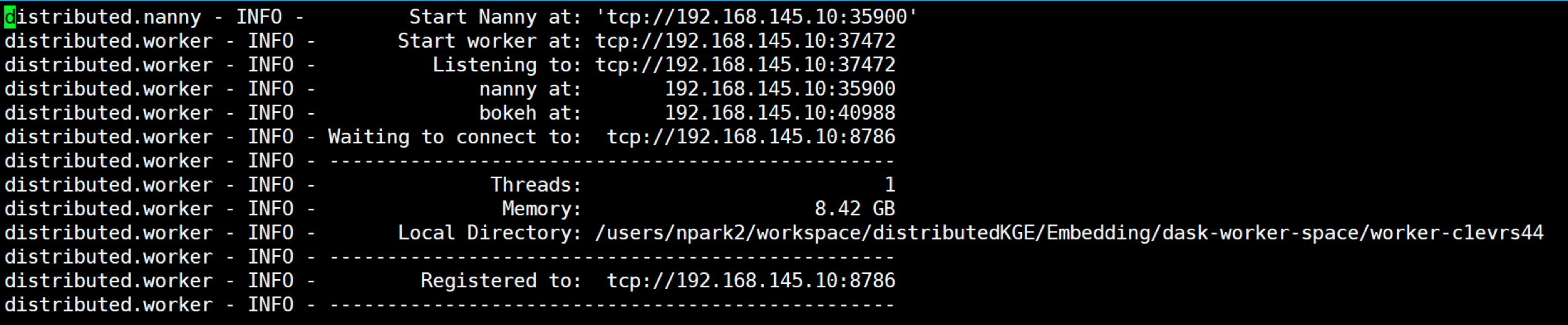 No response when connecting client to dask-scheduler · Issue #1837 · dask/distributed · GitHub