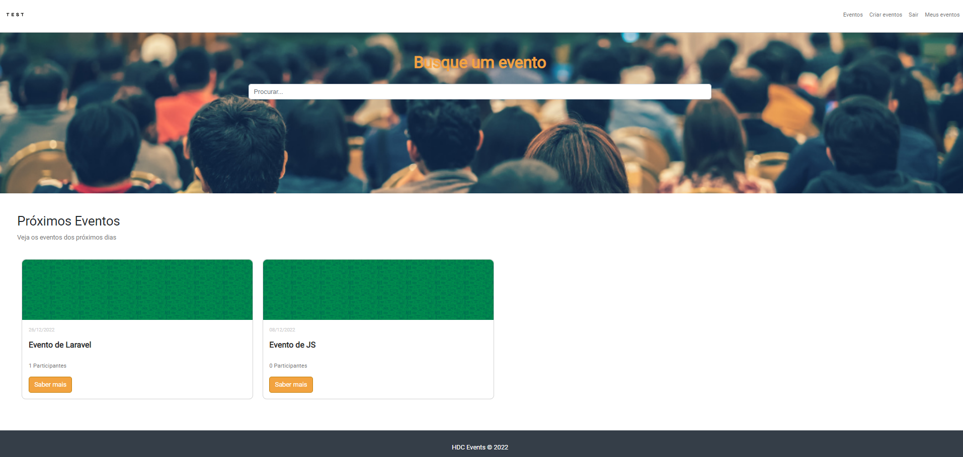GitHub - michelnatan/SistemaEventos: Sistema de Eventos em Laravel