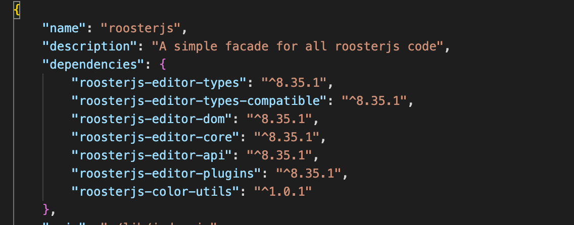 roosterjs dependencies on publish is not correct · Issue #1468 · microsoft/roosterjs · GitHub