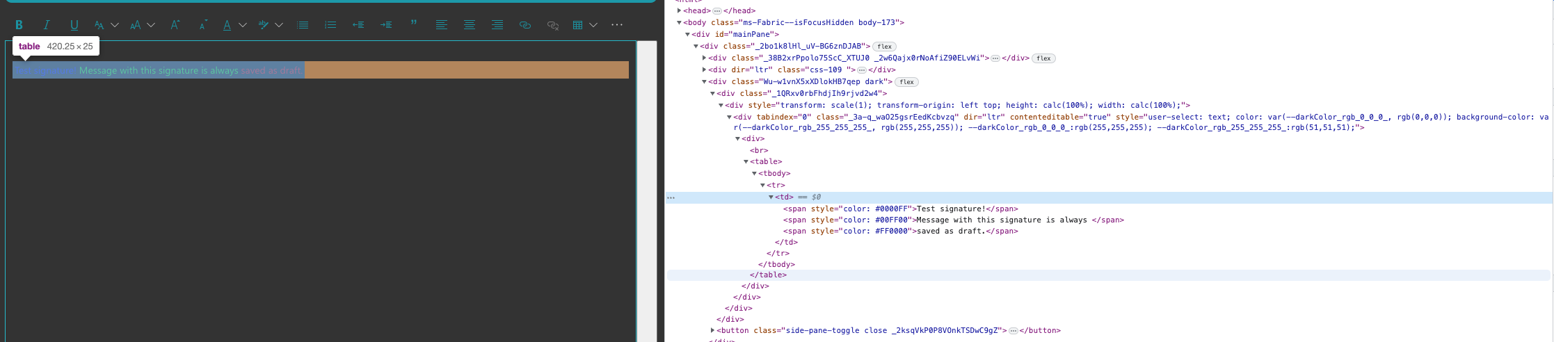 Style lost when transformColor is triggered under dark mode · Issue #1901 · microsoft/roosterjs ...