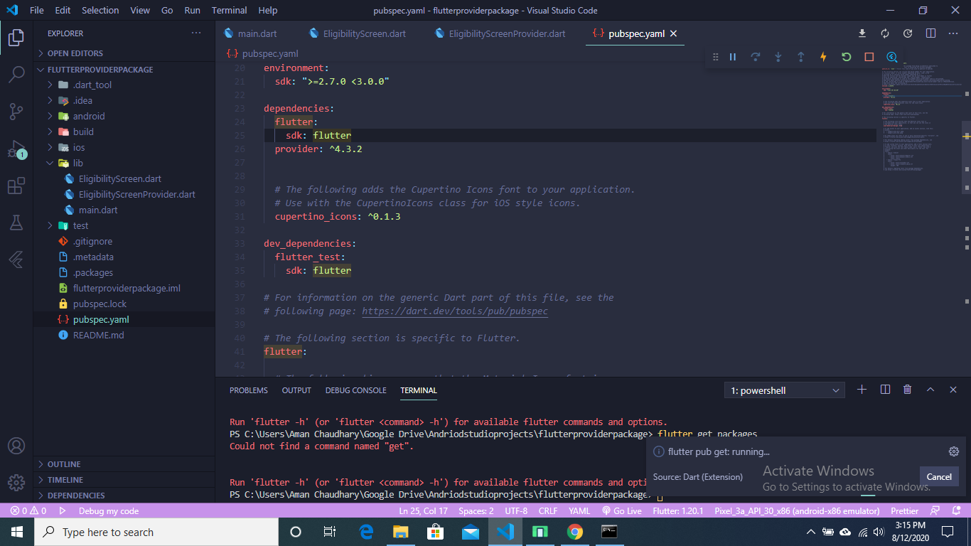 Dart sees, font_awesome_flutter package as an error. · Issue #2715 · Dart-Code/Dart-Code · GitHub