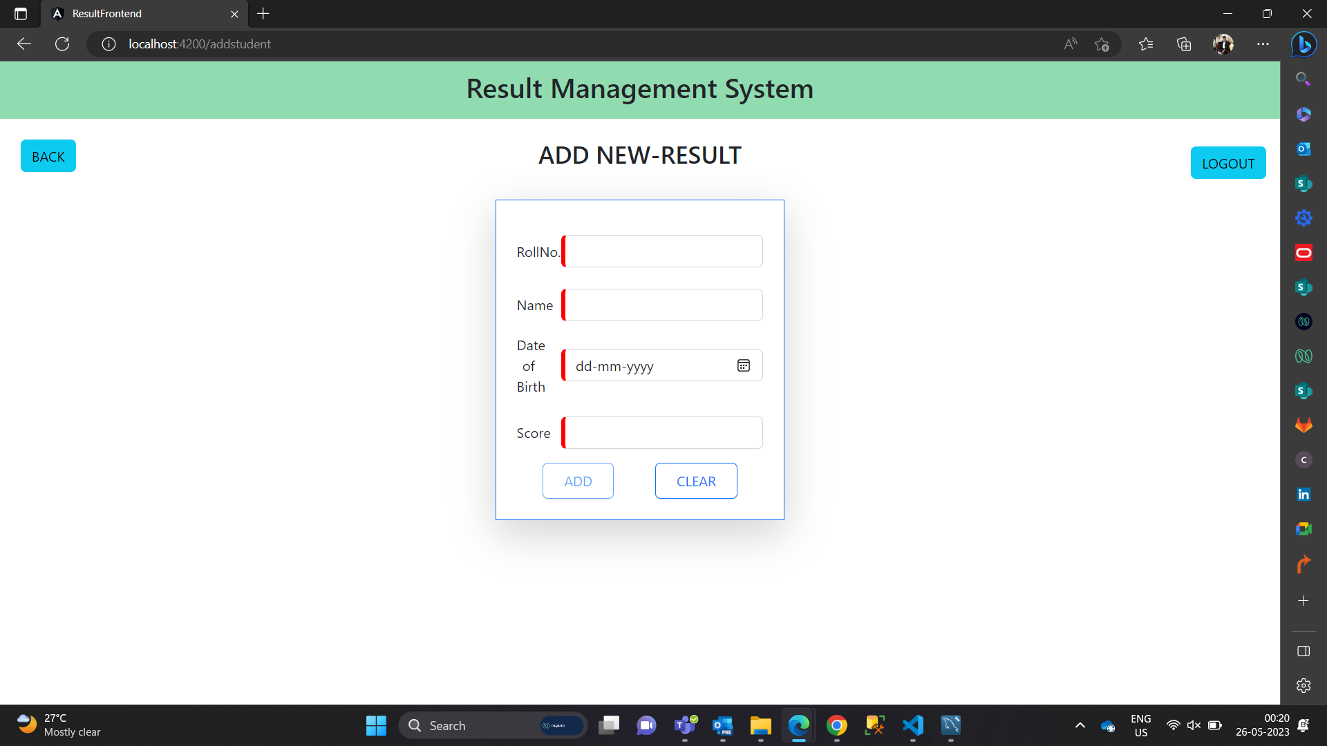 GitHub - Ghanshyam89/ResultManagementSystem: The Result Management ...