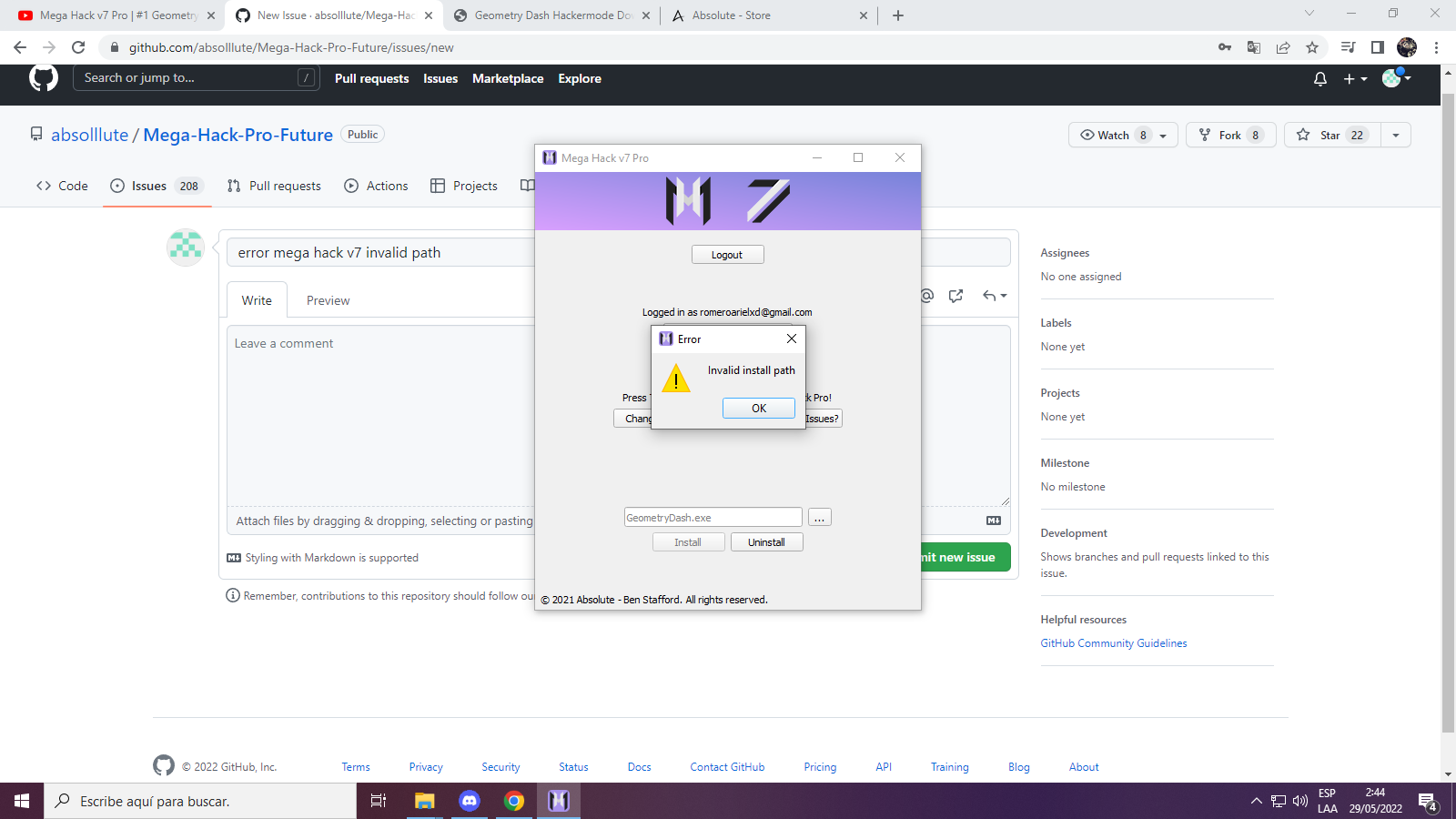 MHv7 | Invalid Install Path · Issue #751 · absolllute/Mega-Hack-Pro-Future · GitHub