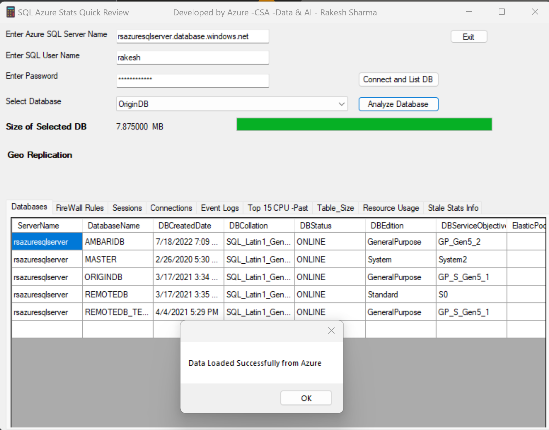 GitHub - SharmaRakeshPFE/AzureSQLQuicky