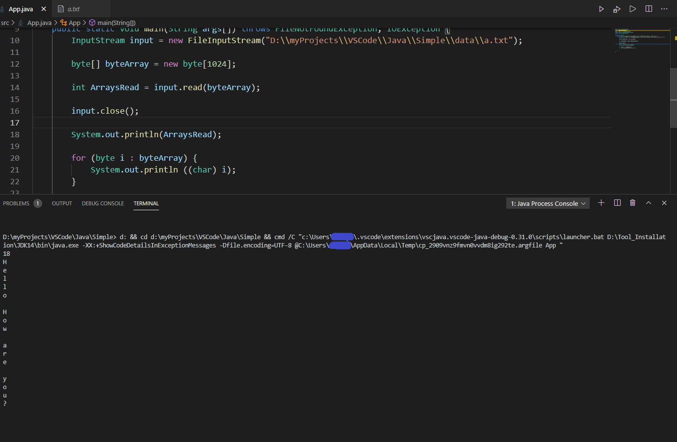 Can't show complete java result in Terminal unless resize it · Issue ...