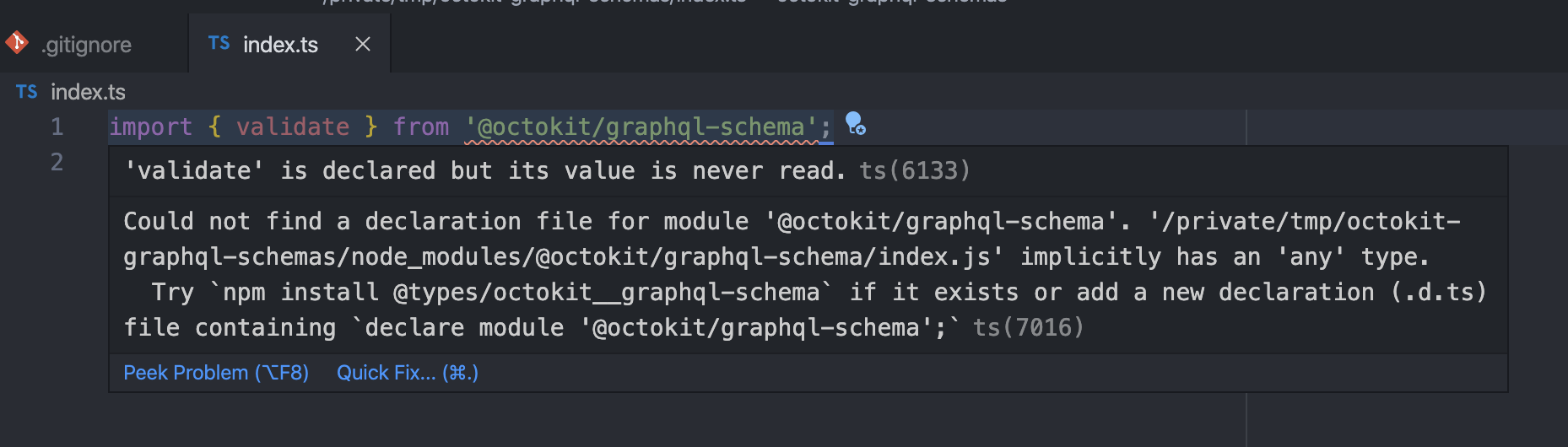 Add Typescript Types · Issue 285 · Octokit Graphql Schema · Github
