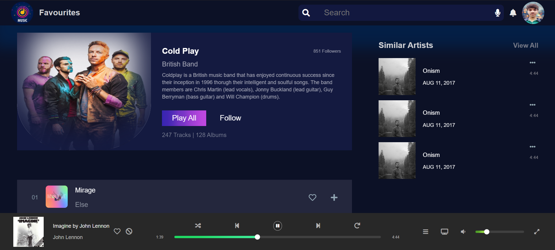 GitHub - kinshuk-644/music_player: An attractive and responsive design of a music player app ...