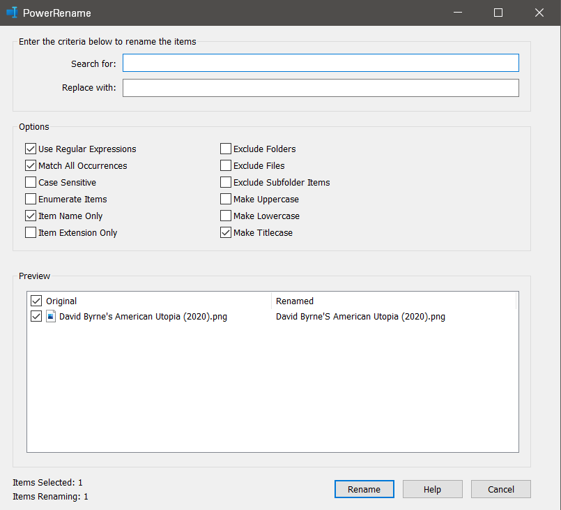 PowerRename unexpected capitalization in Title case · Issue #8796 · microsoft/PowerToys · GitHub