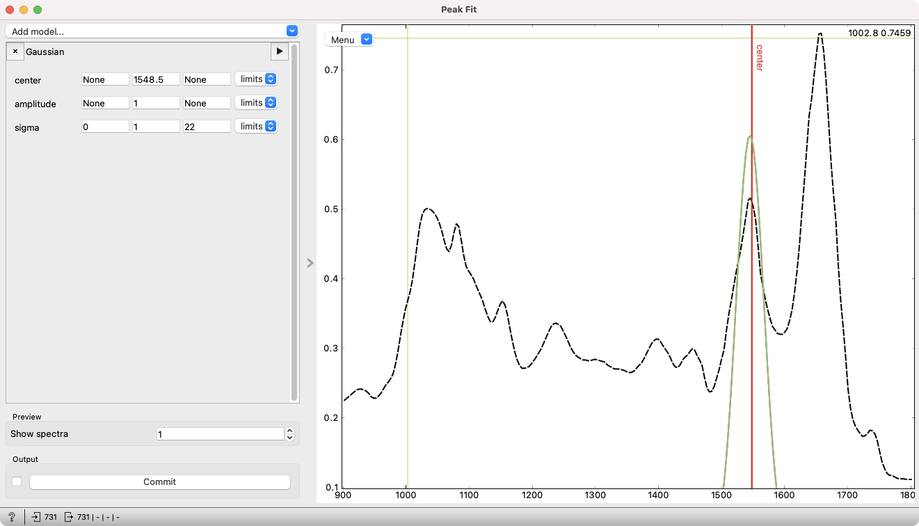 Show everything in Peak Fit · Issue #592 · Quasars/orange-spectroscopy · GitHub