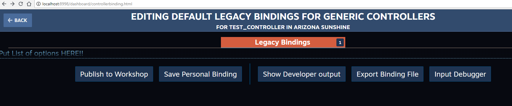 Using The Binding Ui With A Custom Driver · Issue 821 · Valvesoftwareopenvr · Github