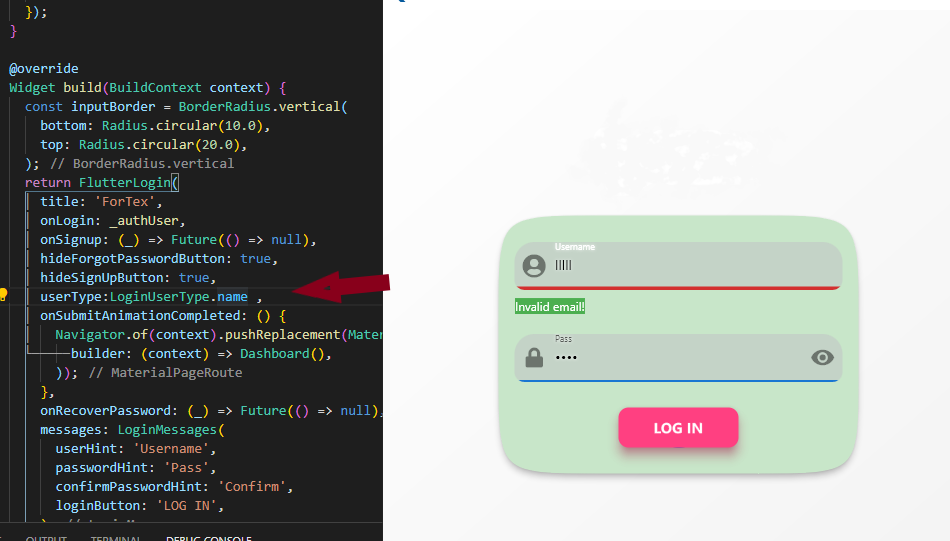 Not working userType · Issue #261 · NearHuscarl/flutter_login · GitHub