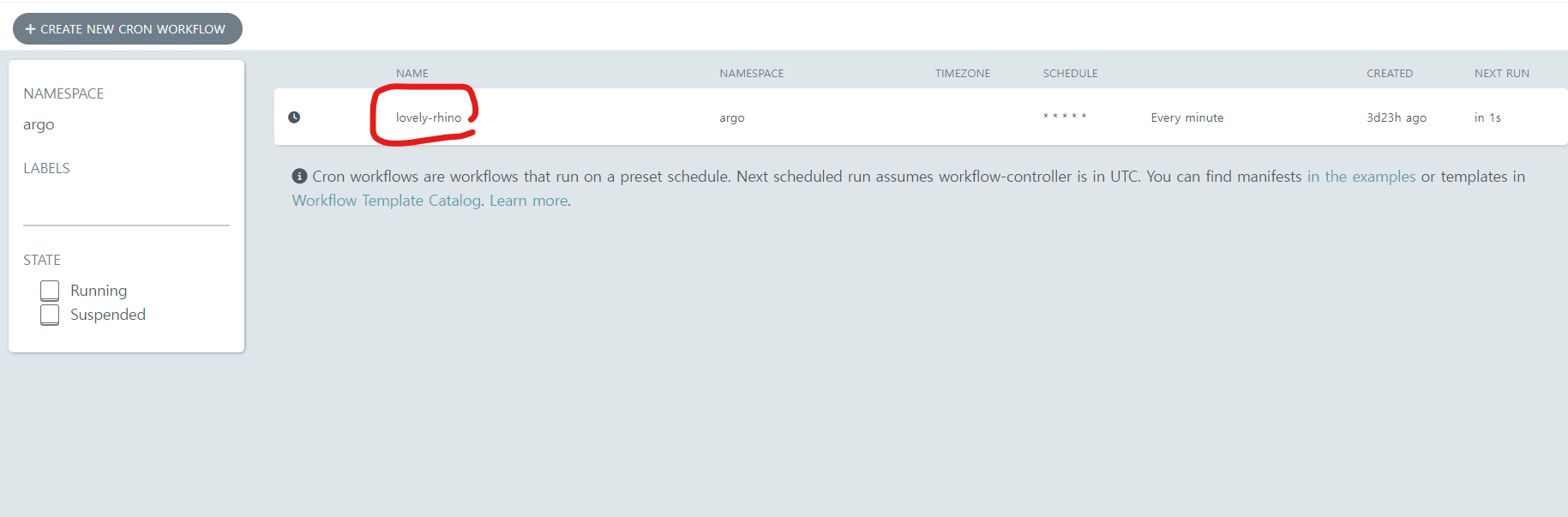 Ui Show History About Completed Runs In Each Cron Workflow · Issue 11706 · Argoproj Argo