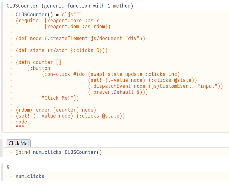 GitHub - fonsp/Pljuto.jl: ClojureScript in Pluto.jl Notebooks!