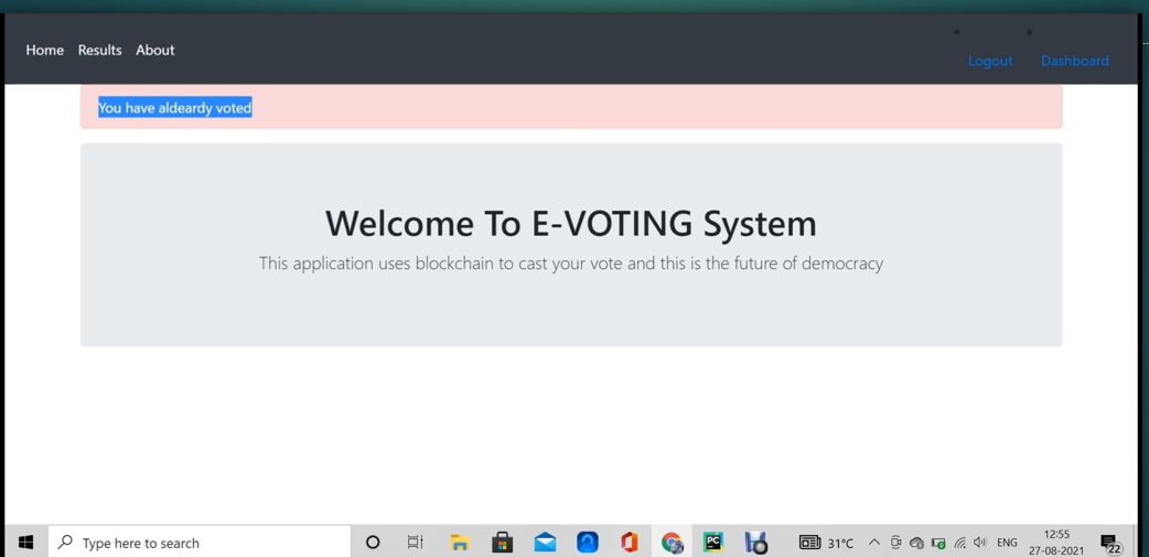 GitHub - vamsijay11/BlockChain-based-E-voting-system