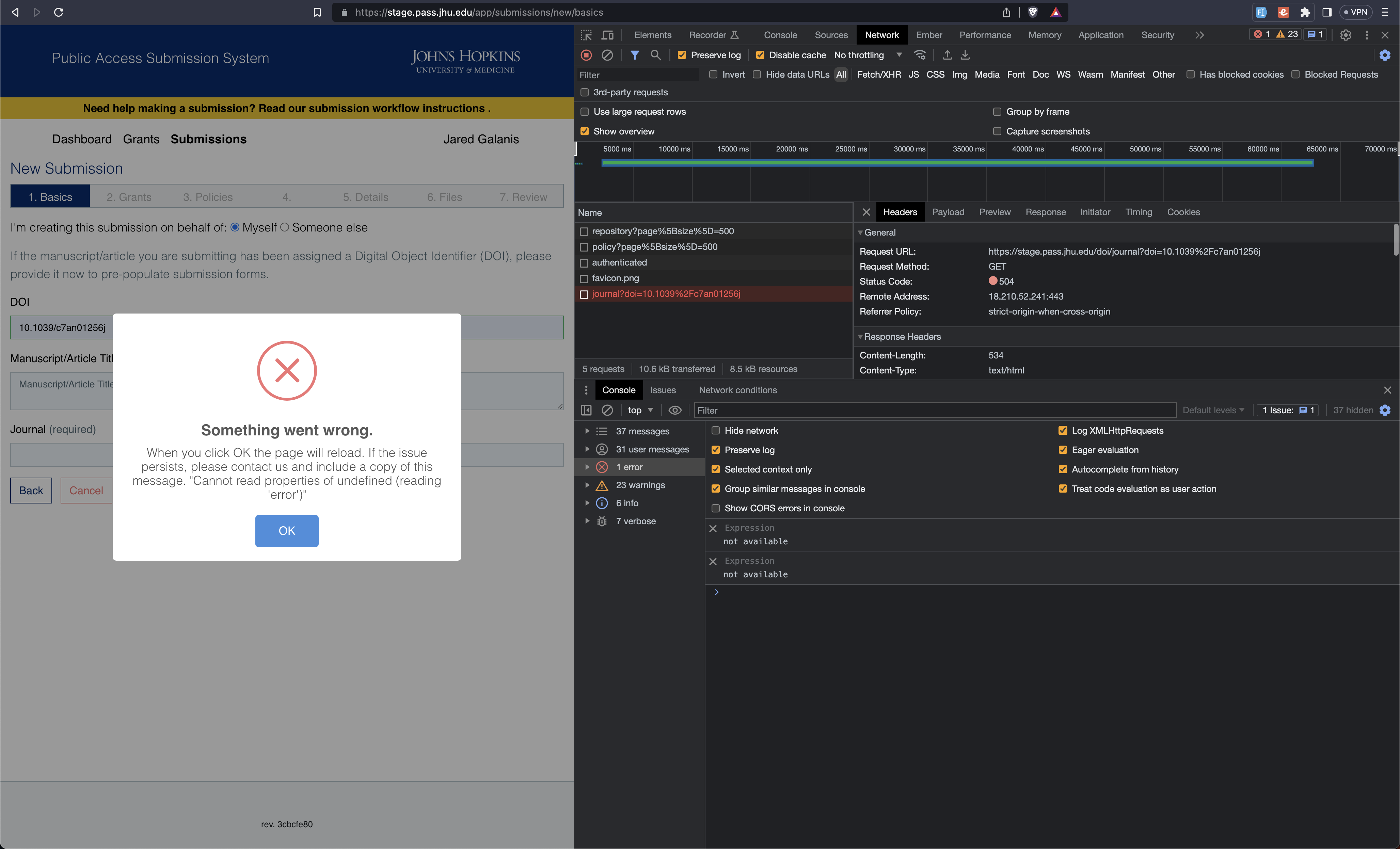 DOI lookup times out in staging env · Issue #686 · eclipse-pass/main ... DOI lookup times out in staging env · Issue #686 · eclipse-pass/main ...